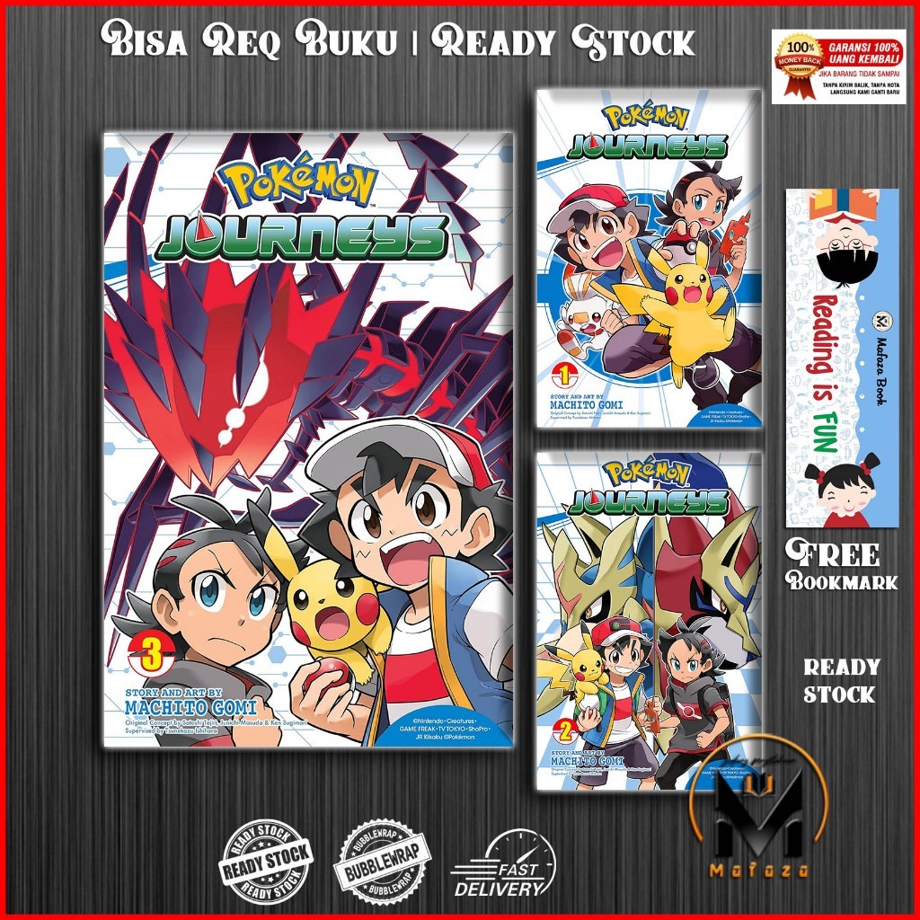 Jual komik Pokémon Journeys, Vol 1-4 (English) | Shopee Indonesia