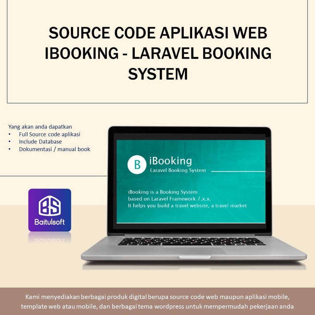 Jual SOURCE CODE APLIKASI WEB IBOOKING - LARAVEL BOOKING SYSTEM | Shopee Indonesia