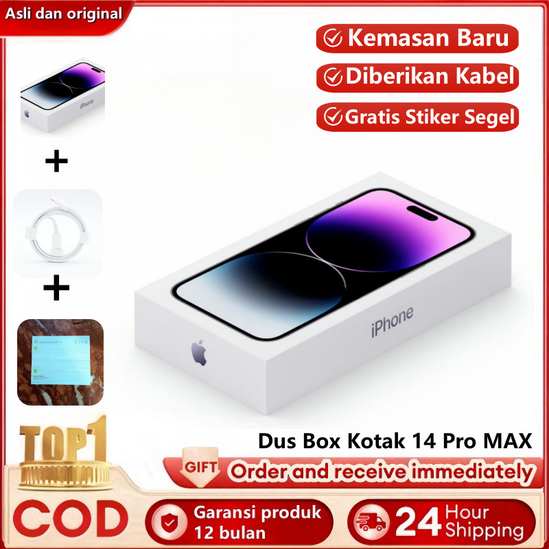 Jual Grosir kotak iPhone 14 pro max Dus Box Kotak 14 Promax kemasan ...