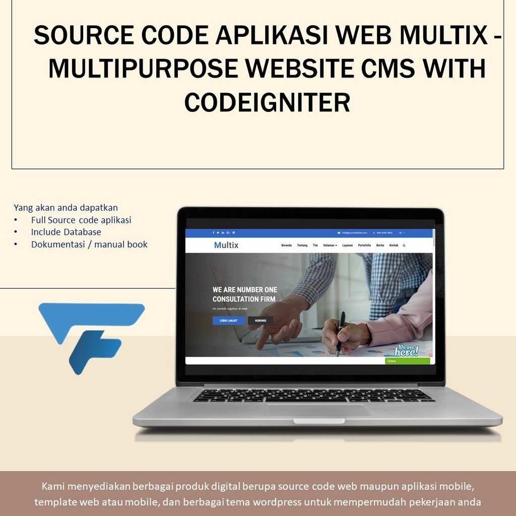 Jual SOURCE CODE APLIKASI WEB MULTIX - MULTIPURPOSE WEBSITE CMS WITH CODEIGNITER | Shopee Indonesia