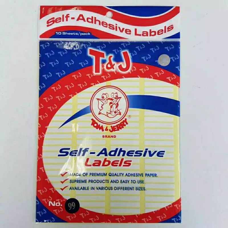 Jual Tom and jerry label 99 T&j labels no. 99 self-adhesive 1Pack saja ...