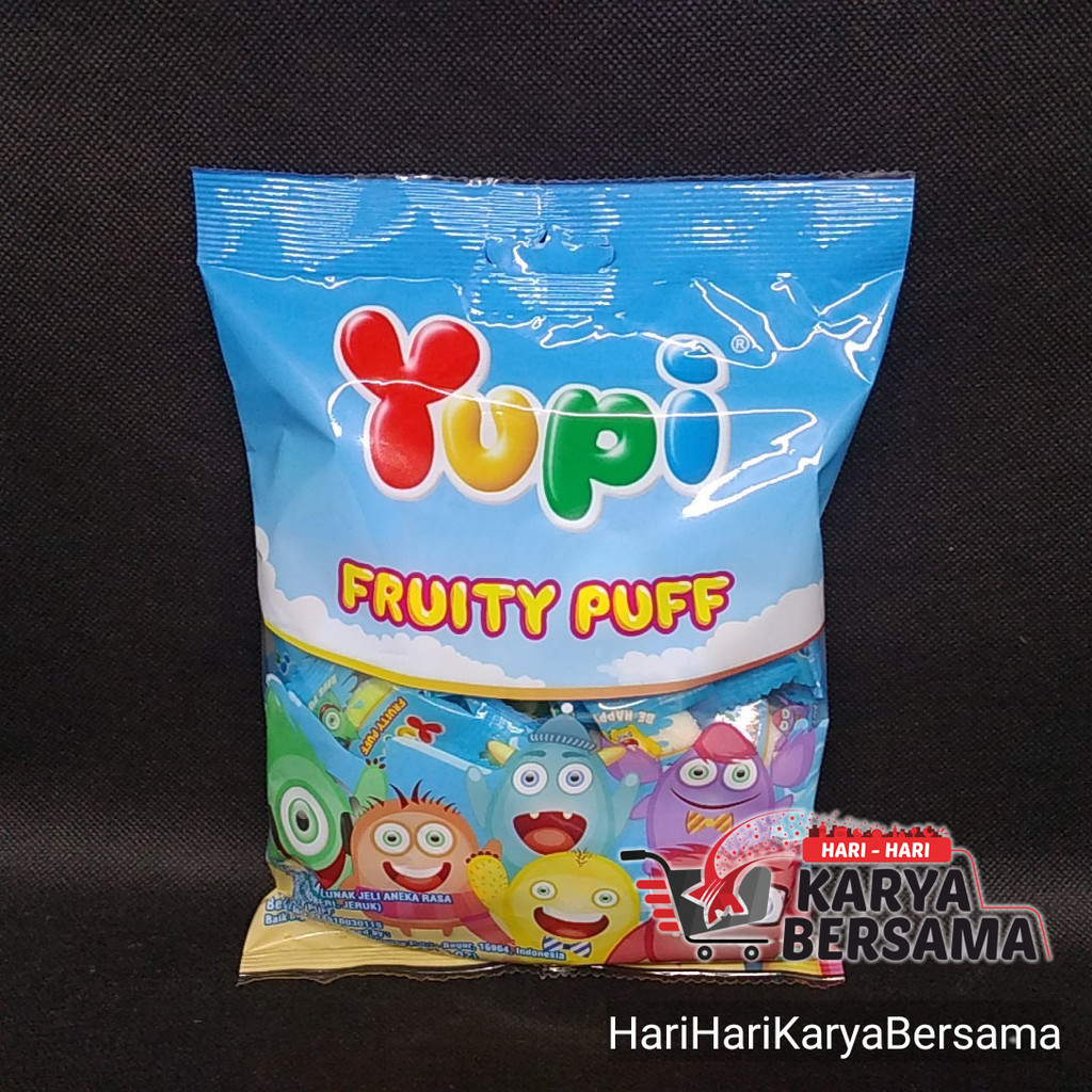 Jual PERMEN YUPI FRUITY PUFF BAG 120GR | Shopee Indonesia