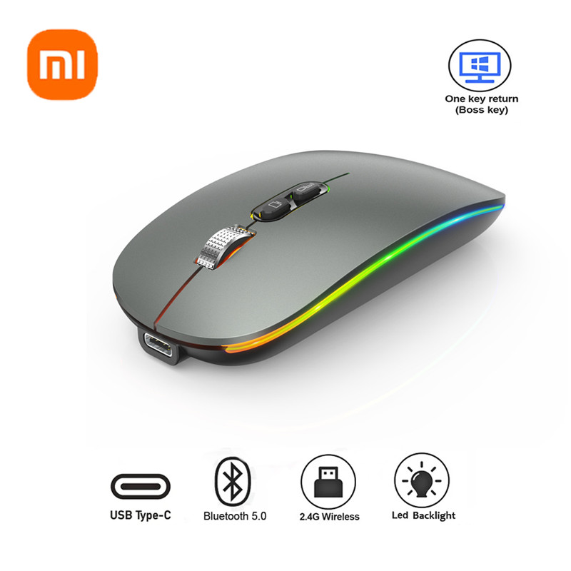Jual Xiaomi Wireless Mouse Dual Mode Bluetooth 2.4G One-Click Desktop ...