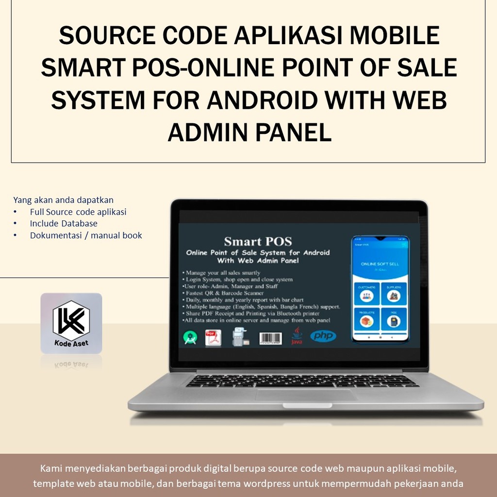 Jual SOURCE CODE APLIKASI MOBILE SMART POS-ONLINE POINT OF SALE SYSTEM FOR ANDROID WITH WEB ...