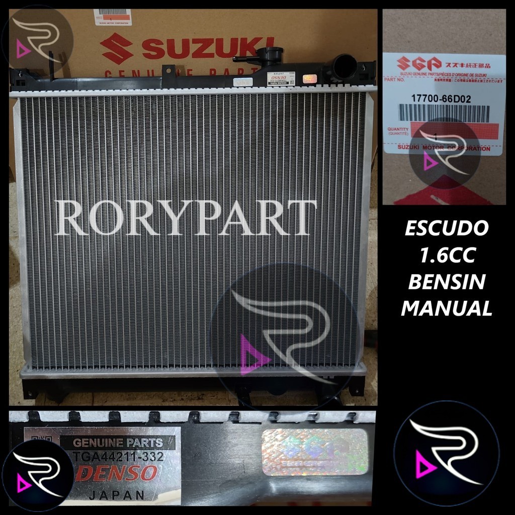 Jual RADIATOR ASSY SUZUKI ESCUDO 1.6CC MANUAL ORIGINAL DENSO JAPAN ...