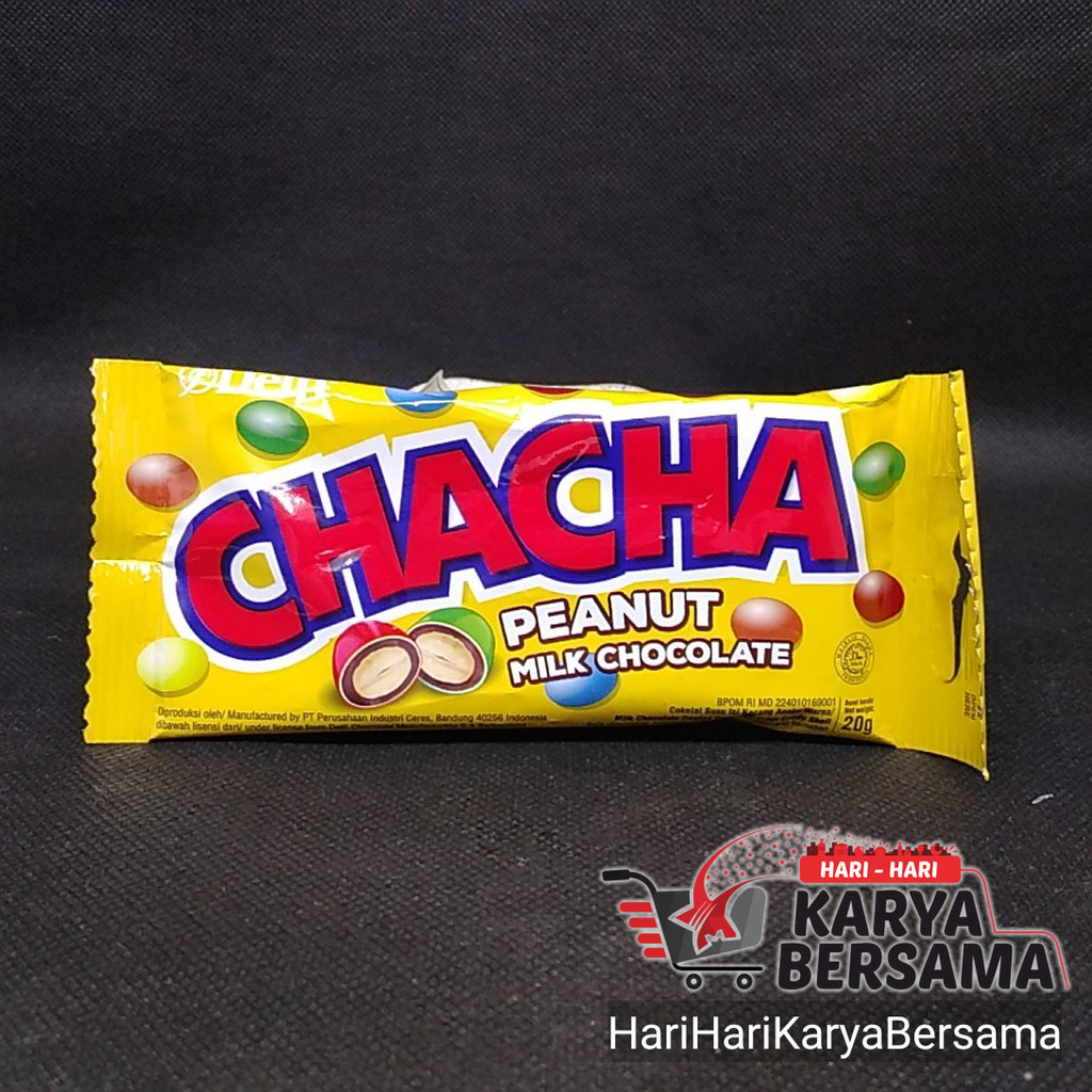 Jual MAKANAN RINGAN COKLAT PERMEN DELFI CHACHA PEANUT MILK CHOCOLATE ...