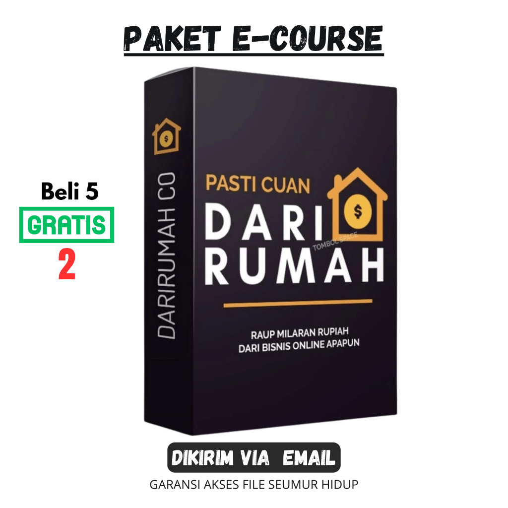 Jual (10) ECOURSE - DariRumah Pasti Cuan Dari Rumah Raup Milyaran Rupiah Dari Bisnis Online ...