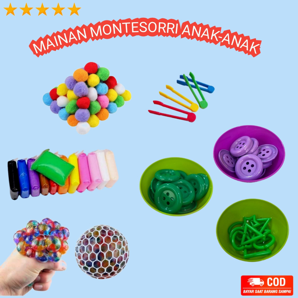 Jual B S / Mainan Montessori / Merangsang Motorik Halus Dan Kasar Pada ...