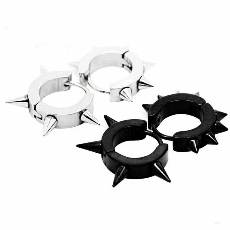 Jual ANTING TINDIK TITANIUM MODEL DURI PUNK TERBARU STELL PRIA WANITA ...