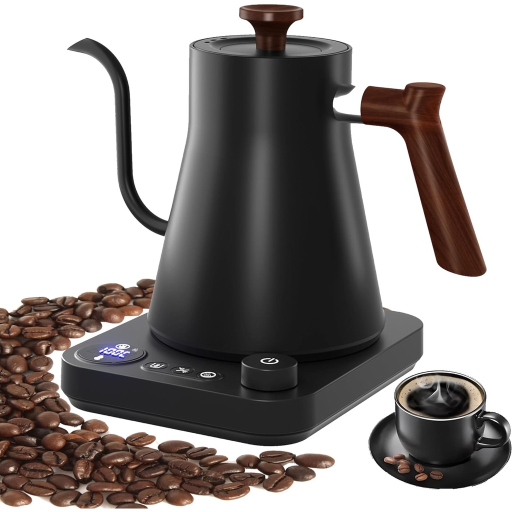 Jual Electric Gooseneck Kettle 900ML Hand Brew Coffee Pot Smart Teapot ...