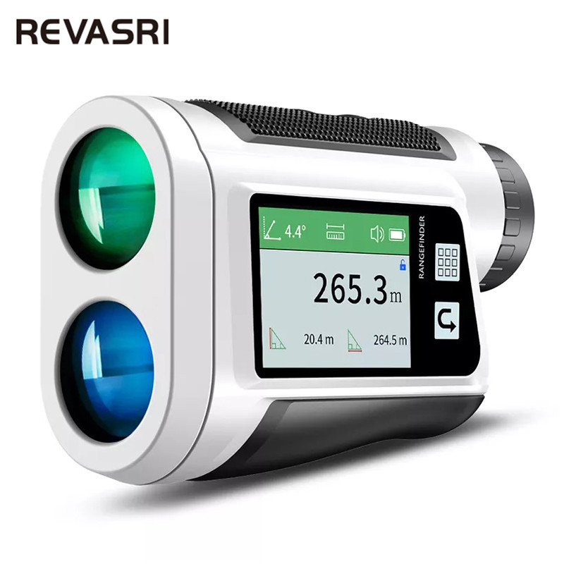 Jual REVASRI Laser Rangefinder 600M LCD Display,Rechargeable Battery,Flag Pole Lock Vibration ...