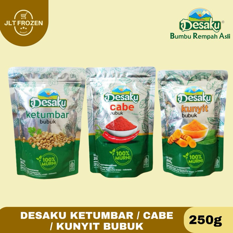 Jual Desaku Ketumbar Bubuk / Bubuk Cabe / Bubuk Kunyit Pouch - 250g ...