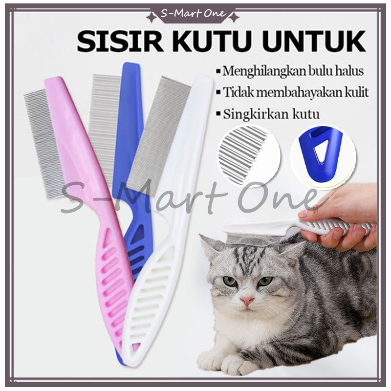 Jual Kucing Anjing Premium Serit Kutu Kucing LOGAM GAGANG PANJANG/Sisir ...