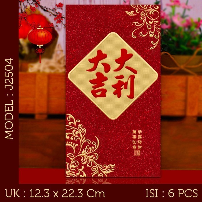 Jual Angpao Imlek JUMBO Angpau Merah Besar Red Amplop UMUM Premium Ular 2025 - J2504 PIR ...