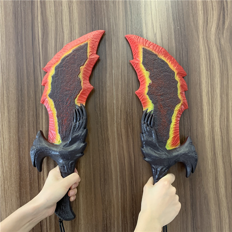 Jual God of War 4 Chaos Blade Flame Tomahawk Chained Cosplay Axe Prop ...