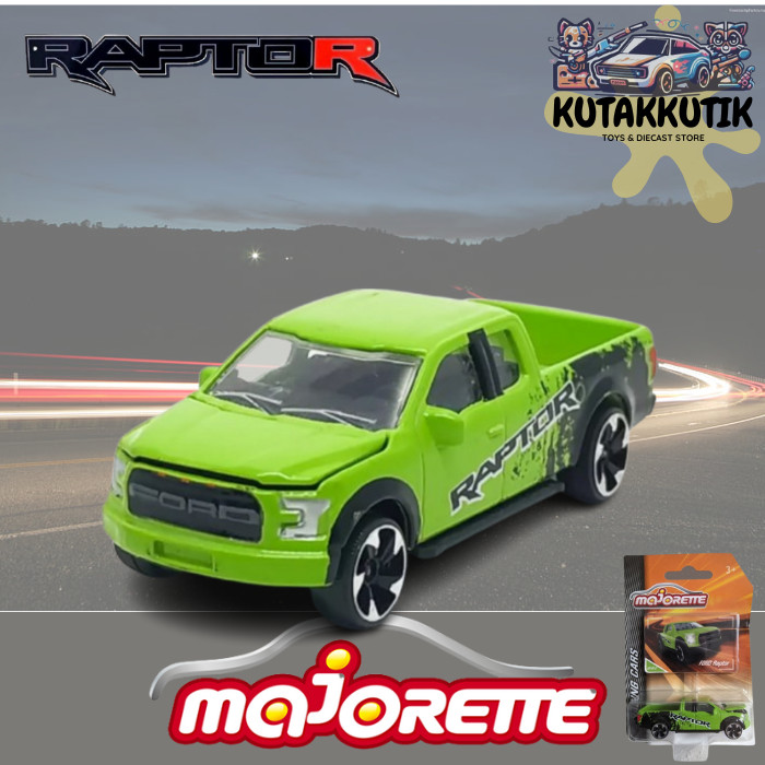 Jual Majorette Mobil Pickup Truck Ford Raptor Hijau Open Kap Mesin ...