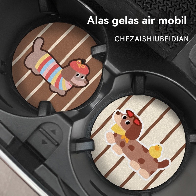 Jual Alas mobil anjing Dachshund, alas cangkir air universal, tangki ...