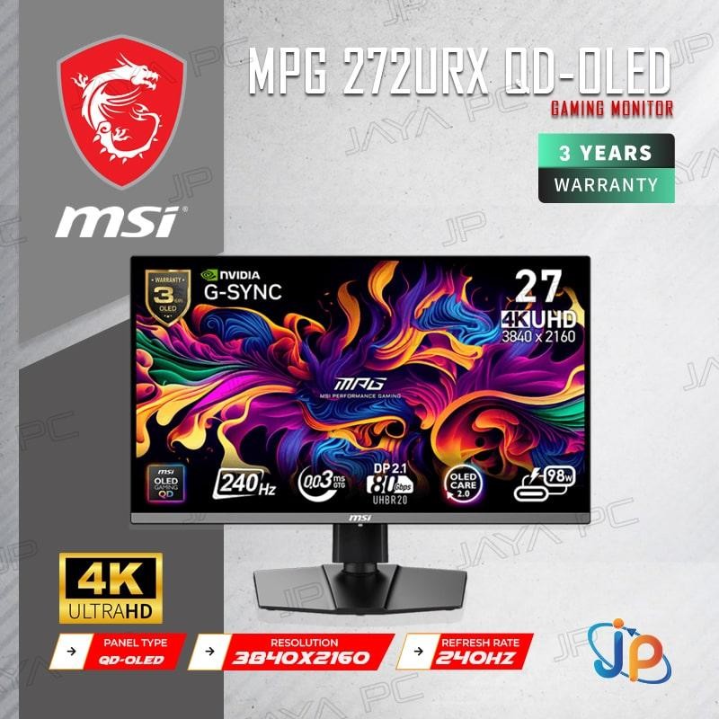 Jual Monitor MSI LED MPG 272URX QD-OLED - 4K UHD 27" Inch | Shopee Indonesia