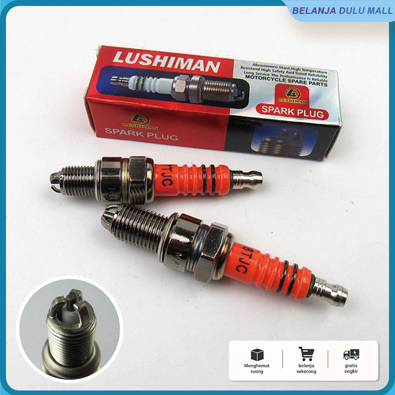 Jual Busi sepeda motor GY6 busi skuter A7TC busi titik api multi-sudut ...