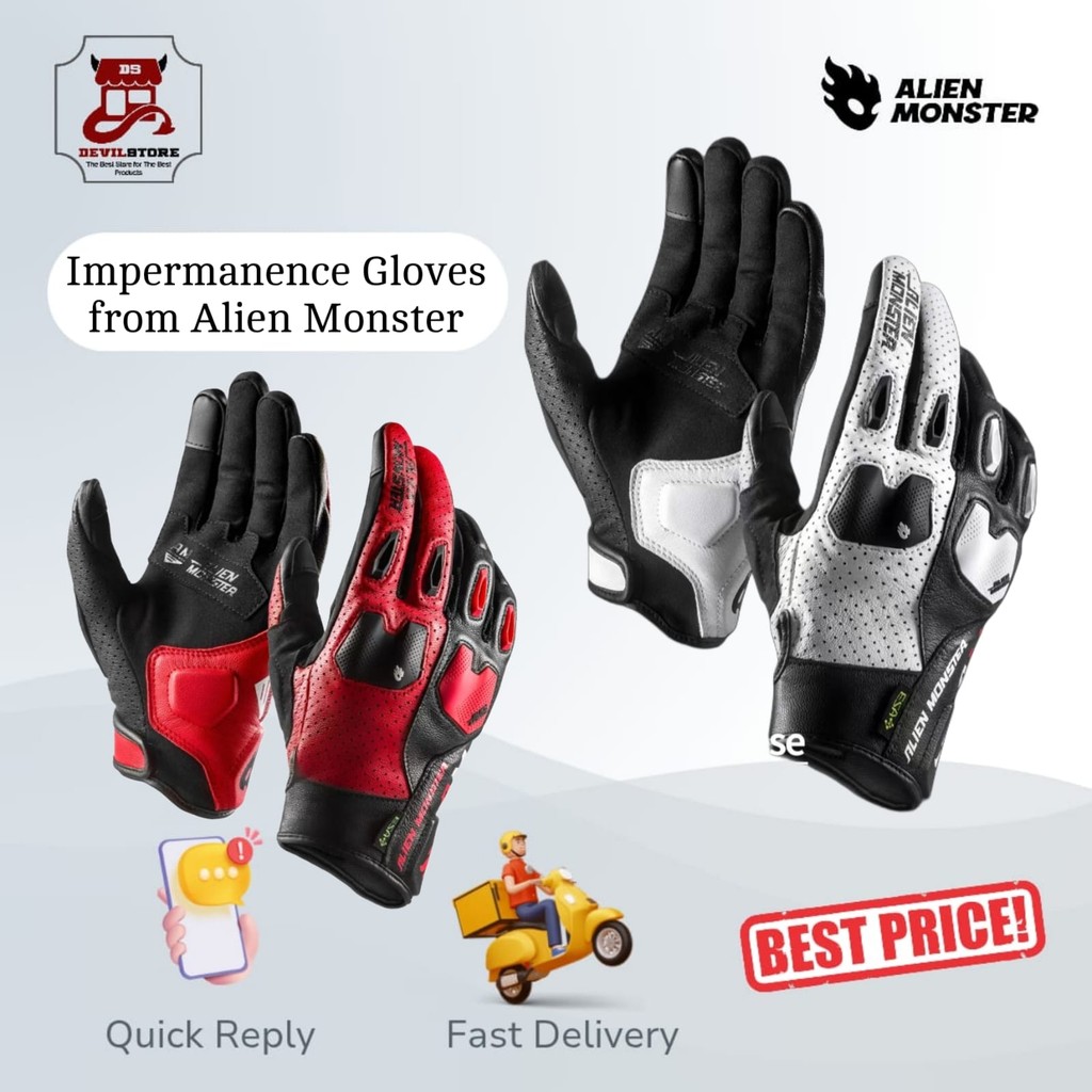Jual Alien Monster Impermanence Glove Sarung Tangan Motor Premium ...