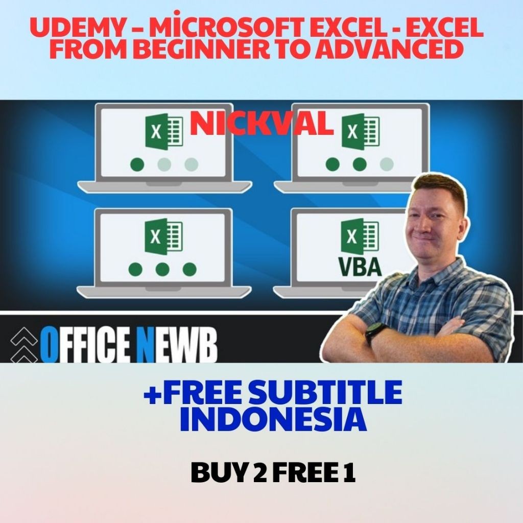 Jual Udemy – Microsoft Excel - Excel from Beginner to Advanced | Shopee ...