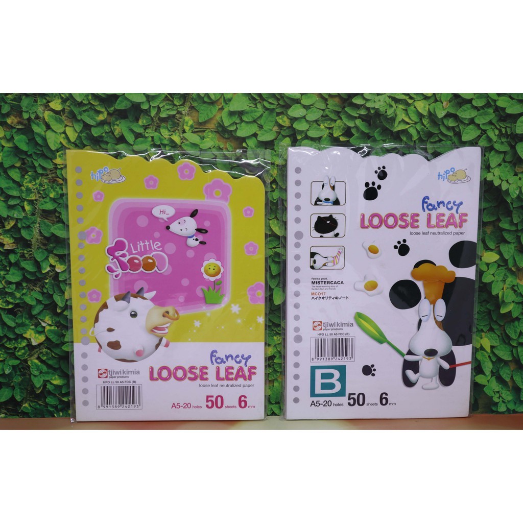 Jual Kertas Binder / Loose Leaf Hippo 50 Lbr A5 Fancy | Shopee Indonesia