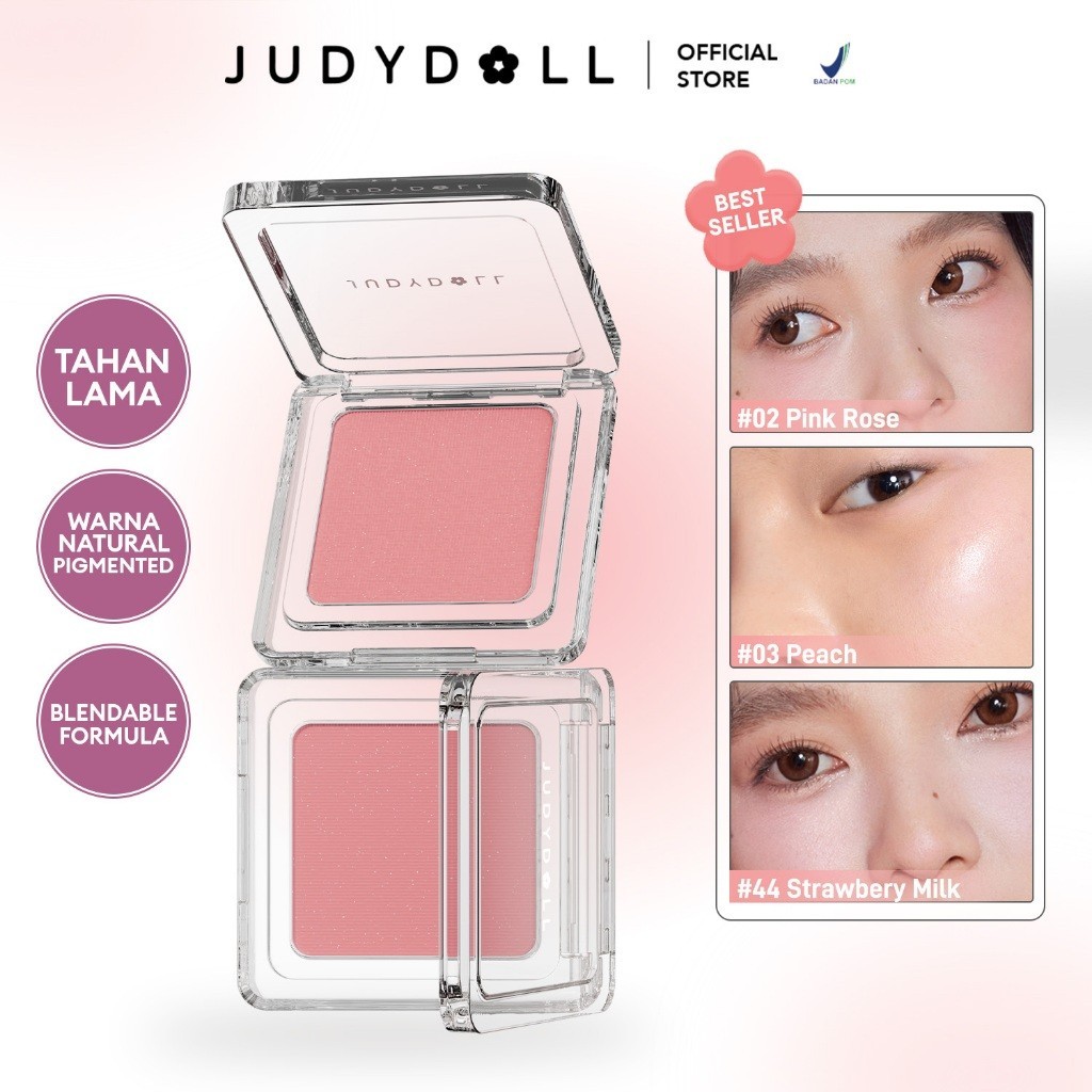 Jual Judydoll Pretty Blush On Powder 2gr Perona Pipi Judy Doll Blush On ...