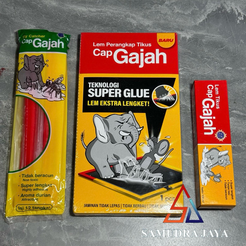 Jual lem gajah lem tikus lem lalat stick | Shopee Indonesia