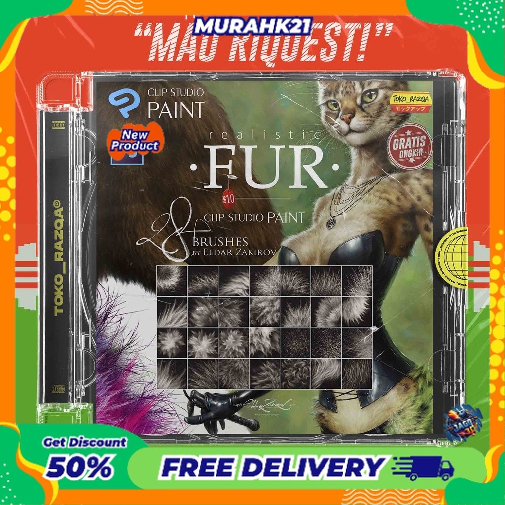 Jual Realistic Fur Brush Set Clip Studio Paint and Photoshop PS/CSP BRUSHES PS BRUSHES | Shopee ...