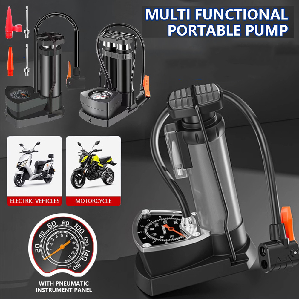 Jual Pompa Angin Kaki/Pompa Kaki/Pompa Ban Mini Foot Pump Portable High Pressure Pompa Angin ...