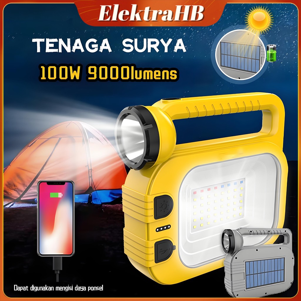 Jual Lampu LED Solar Portabel Lampu Tenaga Surya Power Sel Surya ...