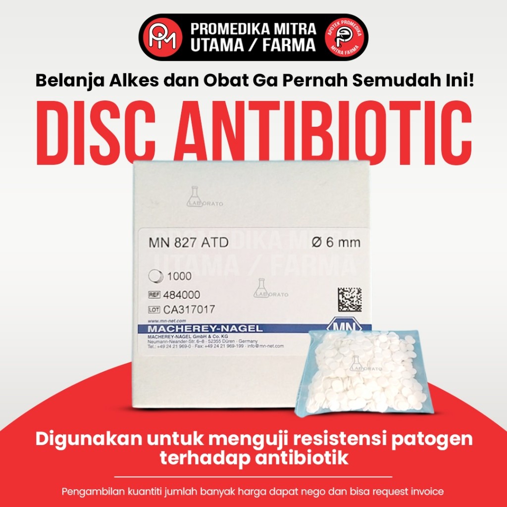 Jual Disc Uji antibiotik / Disc Antibiotic Blank / Kertas Cakram ...