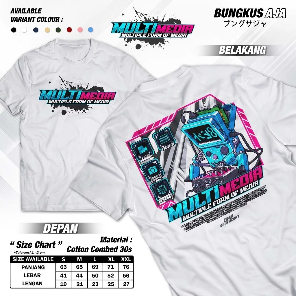 Jual Kaos Jurusan Multimedia Multiple Form Of Media Video Photo ...