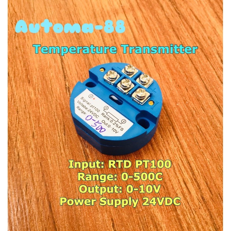 Jual FC99 Temperature Transmitter RTD PT100 0-500C Output 0-10V 24V PT ...