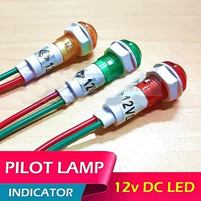 Jual Lampu LED Indicator 12v DC Pilot Lamp Light M10 Lampu Indikator ...