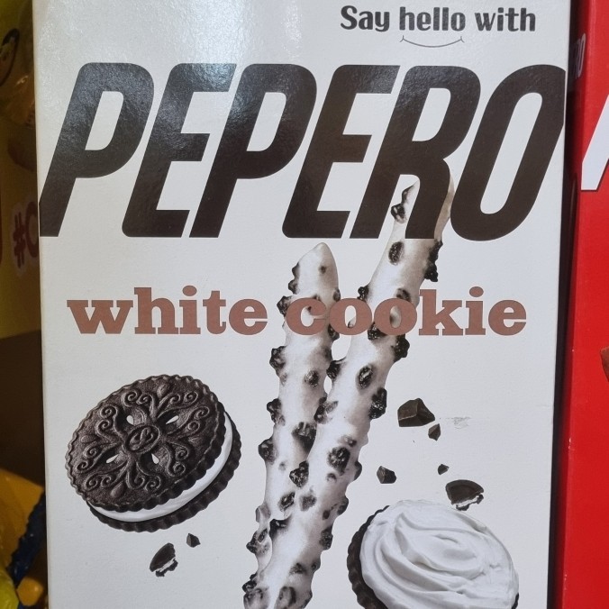 Jual Pepero Korea Lotte Big Size Original / White Cookie 32g x 8 pack ...