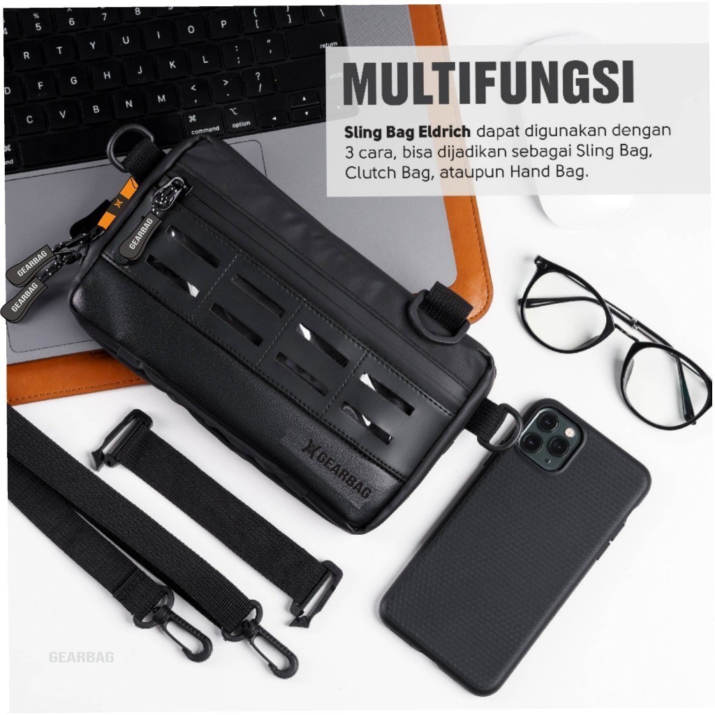 Jual BRY STORE - Handbag Pria Warna Hitam Waterproof Multifungsi (Hand ...