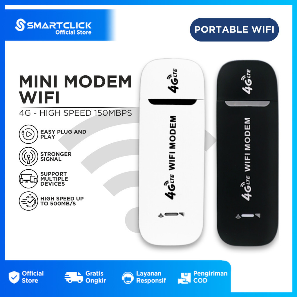 Jual Modem WIFI USB 4g All Operator LTE 500Mbps Mifi Travel Support 10 ...
