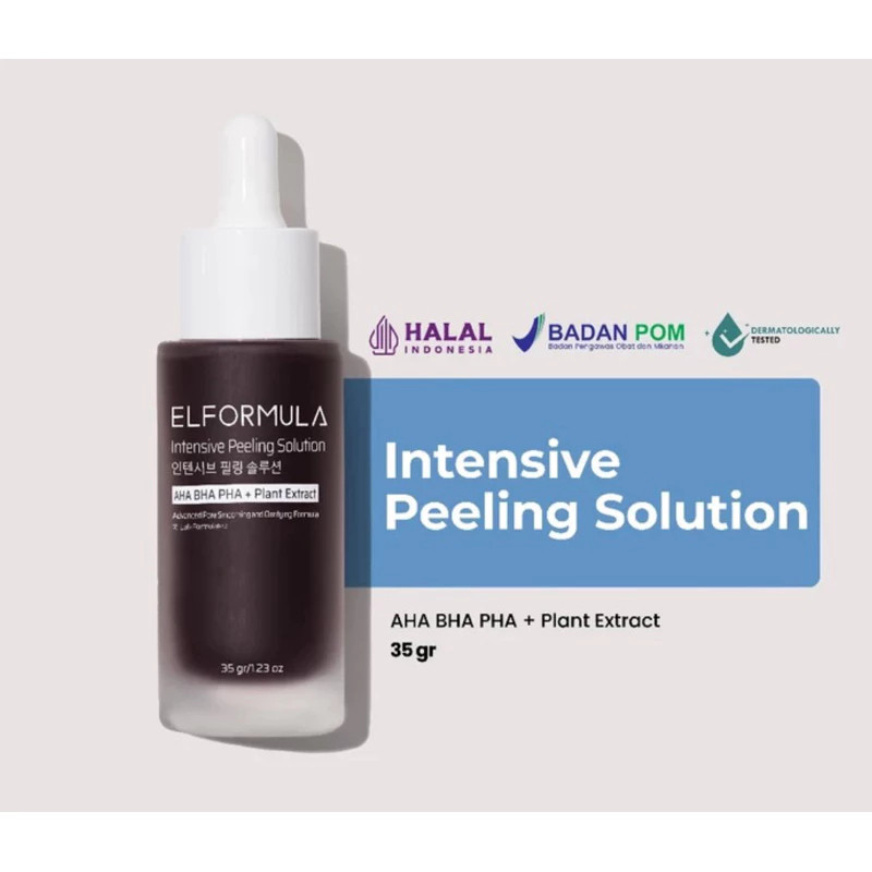 Jual ELFORMULA Intensive Peeling Solution - Serum 35ML Exfoliasi Wajah Mencerahkan Dark Spot dan ...