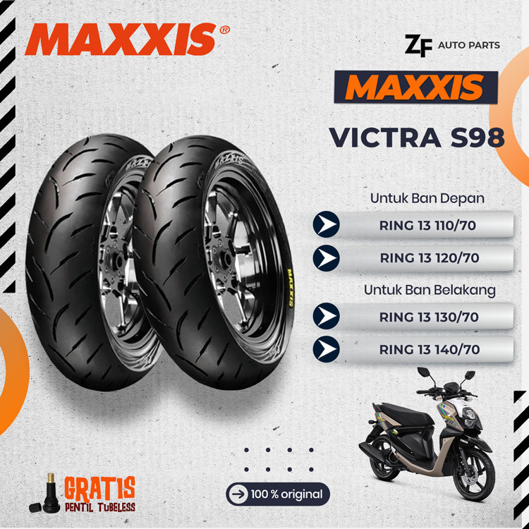 Jual BAN MOTOR NMAX MAXXIS VICTRA Ring 13 TUBELESS DEPAN BELAKANG NMAX ...