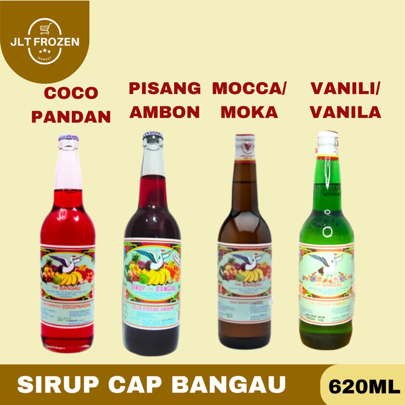Jual Sirup Sirop Cap Bangau Rasa CocoPandan / Pisang Ambon / Sirup Moka ...