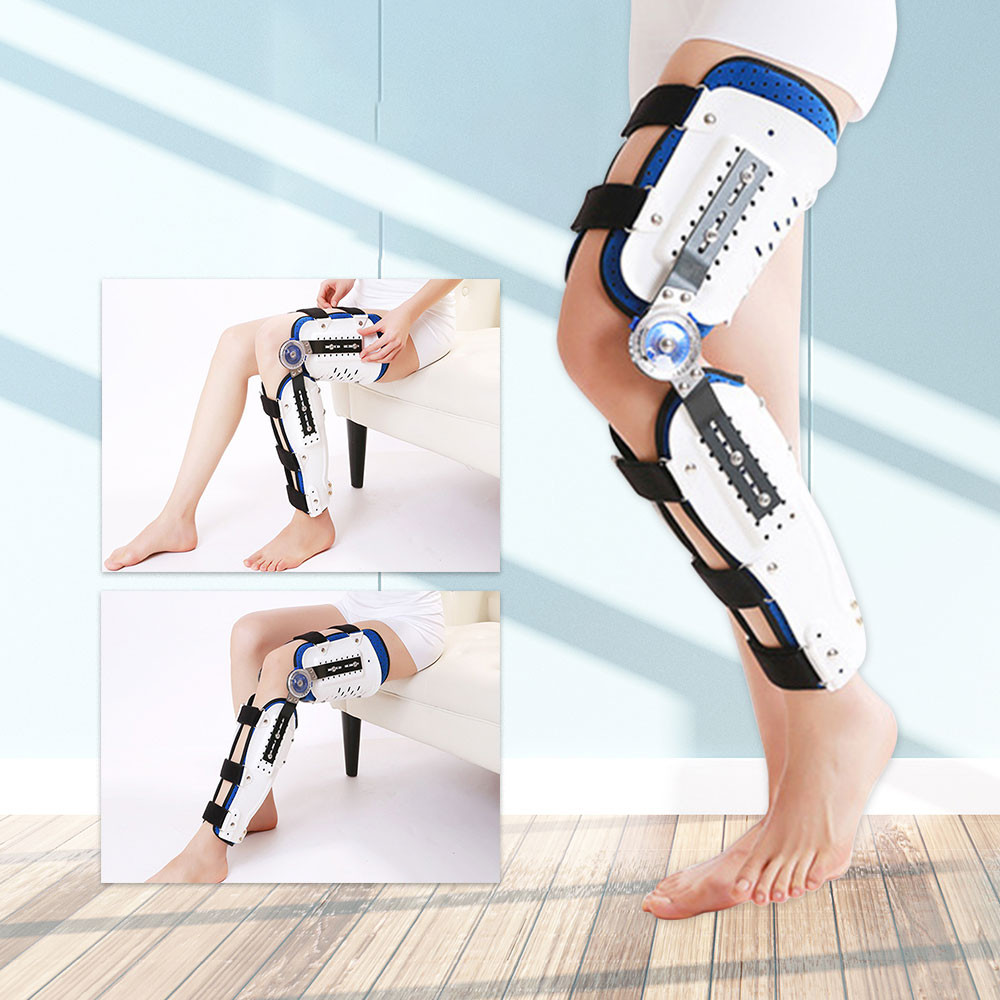 Jual PREORDER Adjustable Knee Brace Ankle Fixing Supporter Knee Joint ...