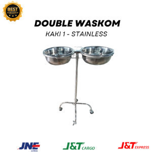 Jual DOUBLE WASKOM PASIEN BESI DAN STAINLESS || STANDING WASKOM DOUBLE ...
