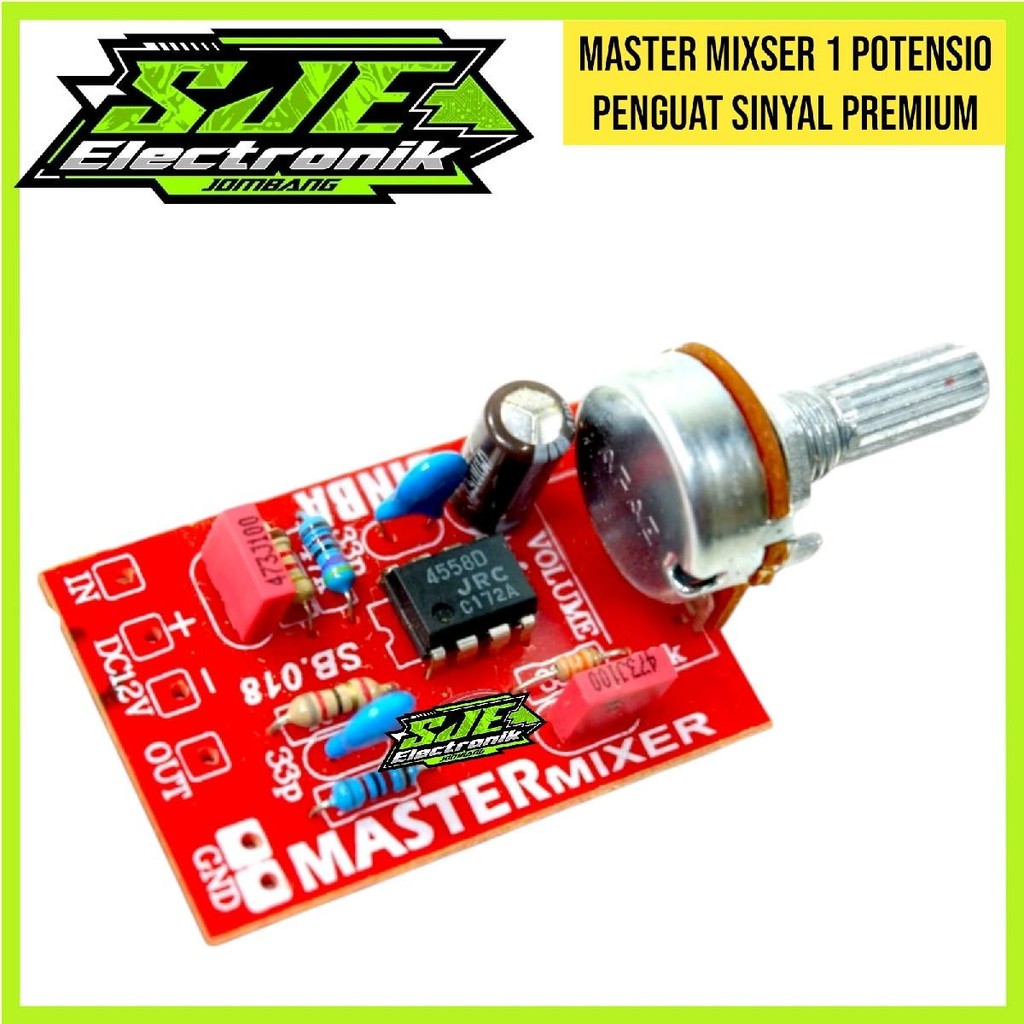 Jual master mixser 1 potensio penguat sinyal Mixer Amplifier | Shopee ...