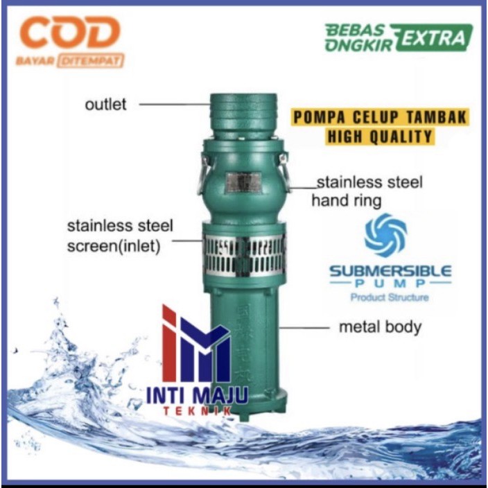 Jual Pompa Celup Tambak Udang 8Inch 4KW 4000W 380V Submersible Pump 8 ...