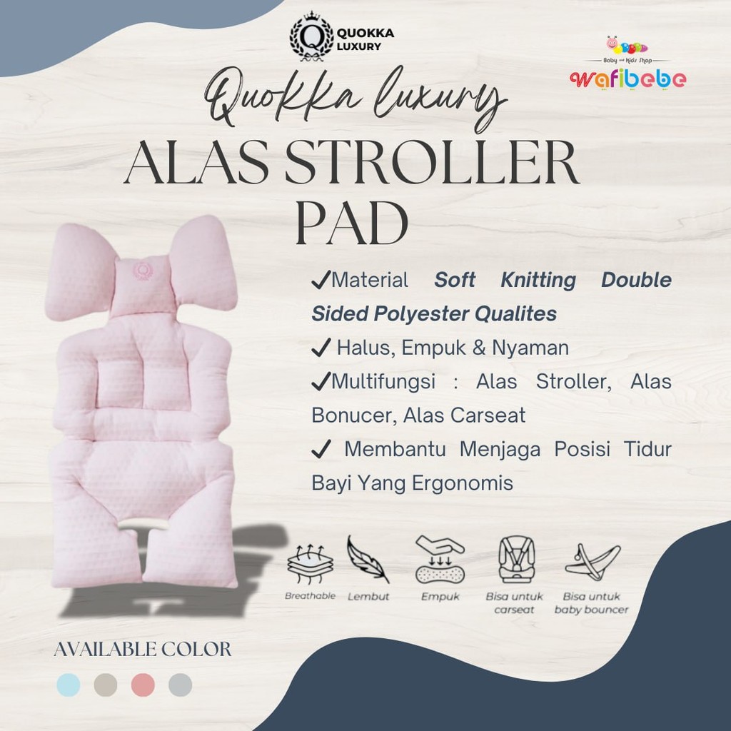 Jual Quokka Luxury Stroller Pad Premium Alas Stroller Bayi Bantal Duduk ...