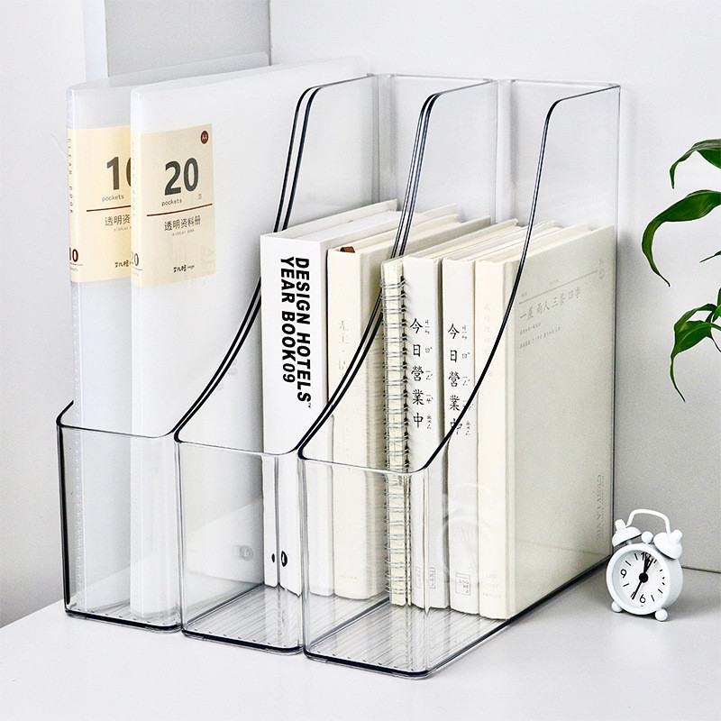 Jual Acrylic A4 Storage Filing Box for Documents Plastic Paper File ...