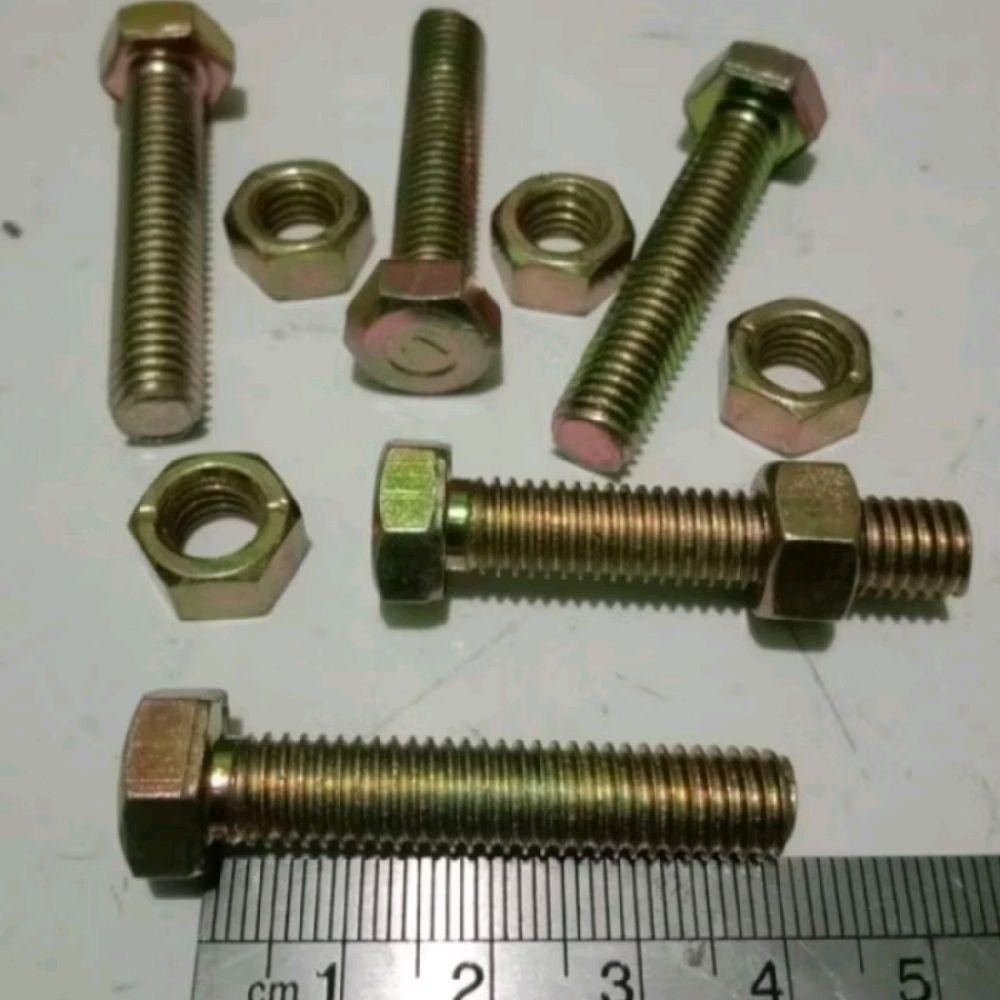 Jual BAUT MUR KUNING / BMK M8 LENGKAP / BAUT HEX M8 varian / BAUT MUR SERBAGUNA / KUNCI BAUT 12 ...