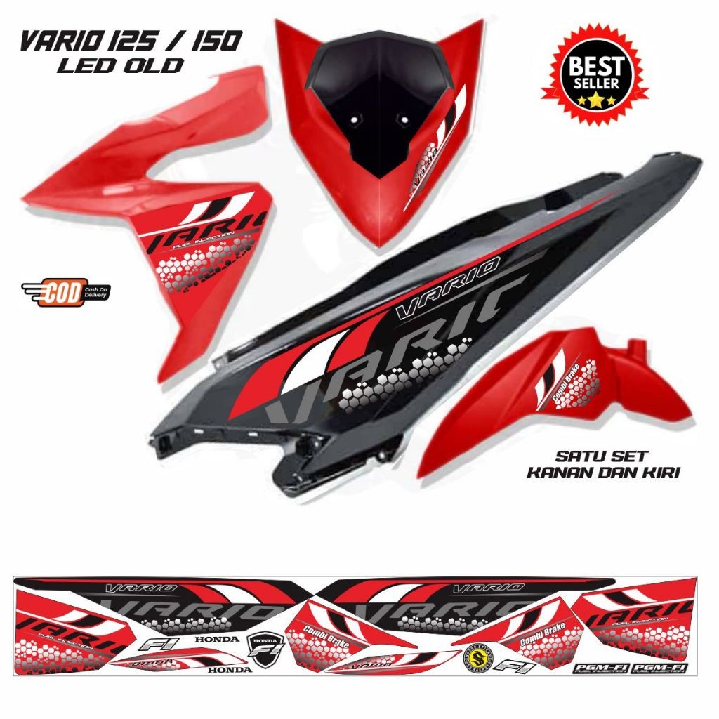 Jual STRIPING STICKER MOTOR VARIO LED LIST SIMPLE ELEGAN KV STIKER ...