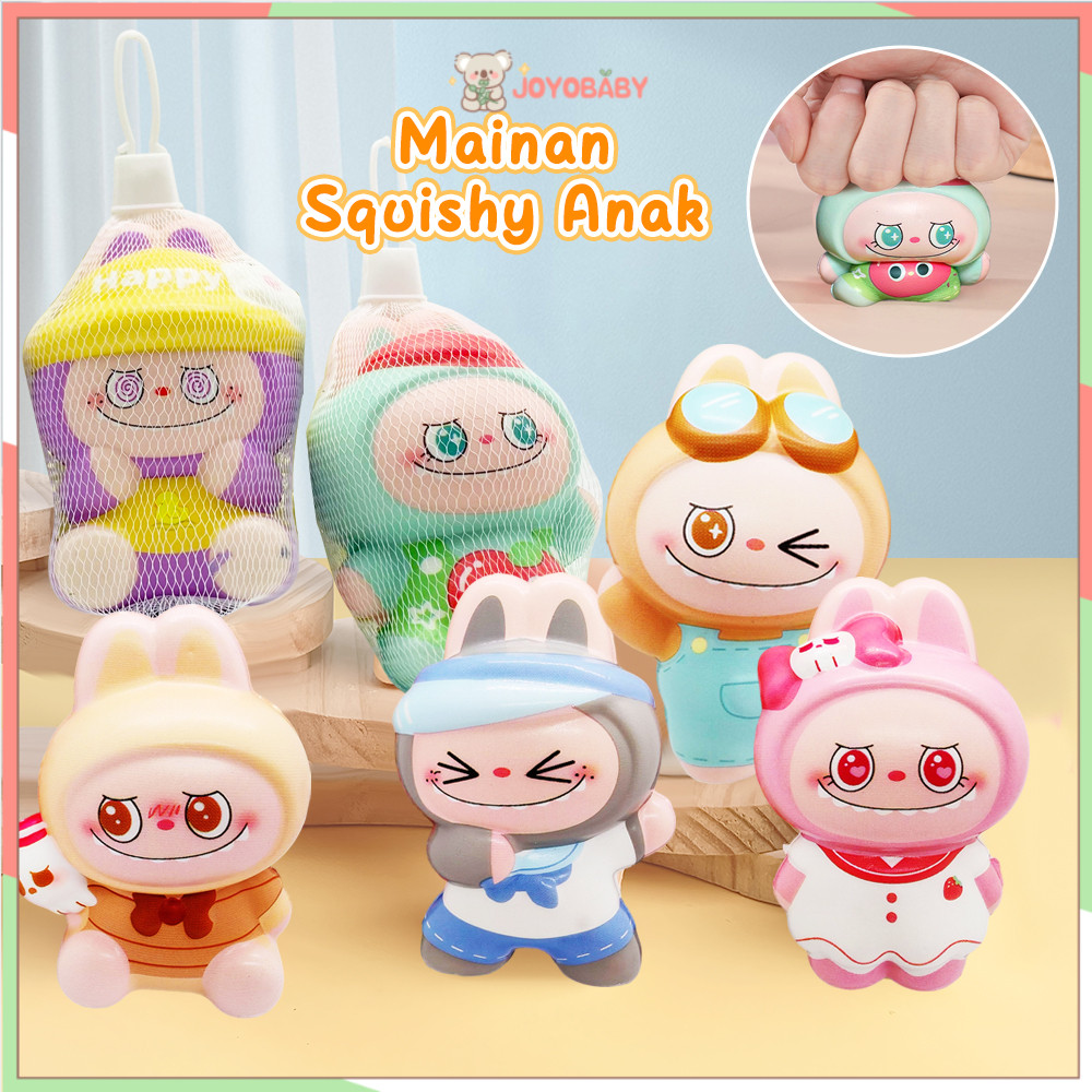 Jual Joyobaby Mainan Pencet Labubu Lucu Squishy LABUBU Lembut Slow ...